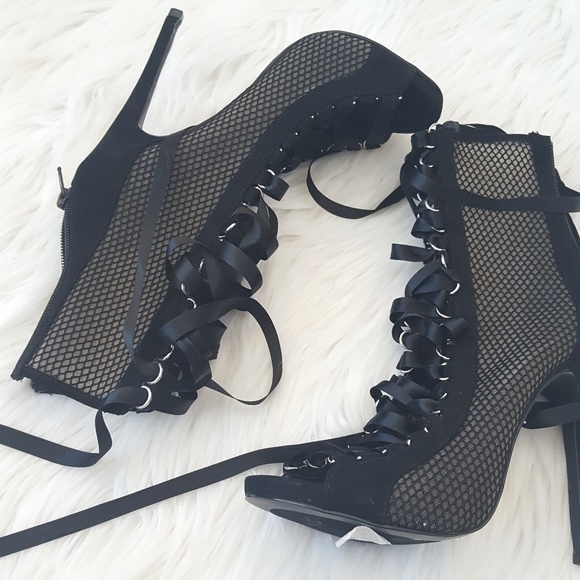 Steve Madden | Shoes | Steve Madden Fuego Mesh Peep Toe Booties | Poshmark